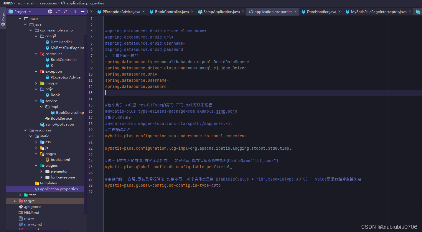 SpringBoot+MybatisPlus Restful示例_使用 spring boot 和 mybatisplus 设计并实现一个简单的基于 restful -CSDN博客