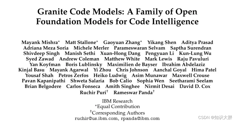 IBM 的 Granite Code：以 AI 精度为企业软件开发提供动力(项目含源码)_NVIDIA GPU和大语言模型开发教程-CSDN专栏