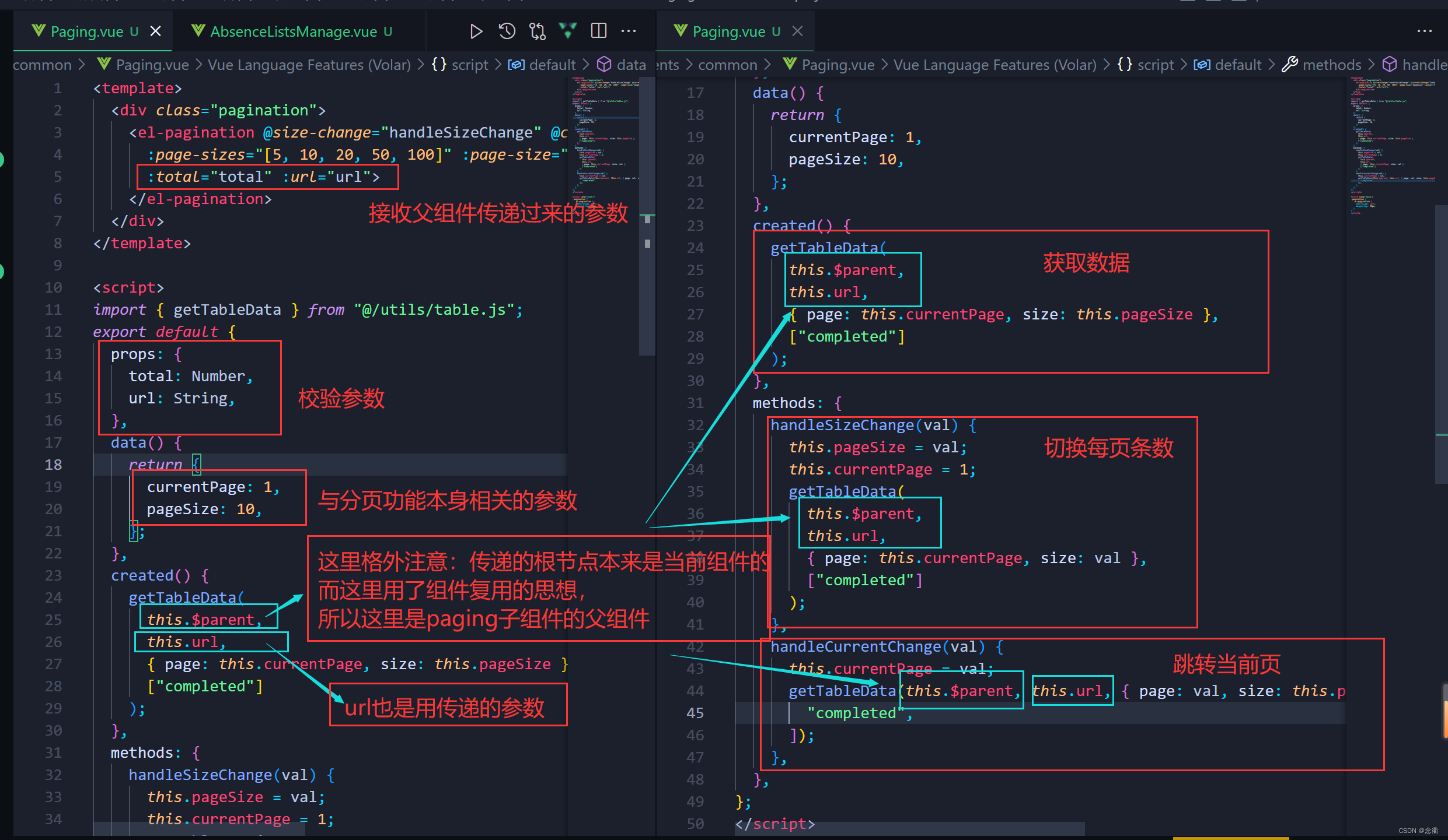 表格数据方法、分页方法及组件的封装和分页组件的复用如何将分页组件封装成组件可复用 Csdn博客
