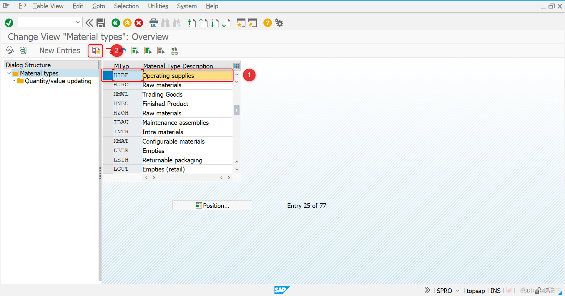 MM配置-主数据-定义物料类型(OMS2-Define Attributes of Material Types-T134/T134M ...