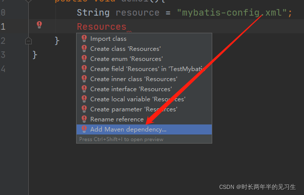 关于mybatis中 org.apach.ibatis.io找不到问题_org.apache.ibatis.io.resources#getresourceasstream-CSDN博客