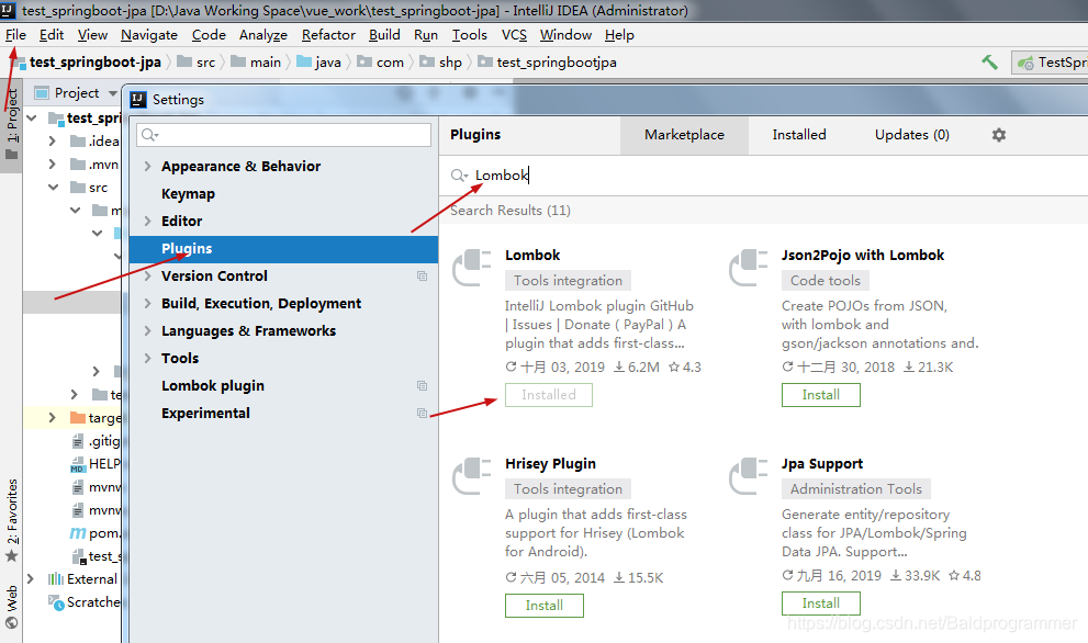 springboot项目中加入Lombok_springboot引入lombok-CSDN博客