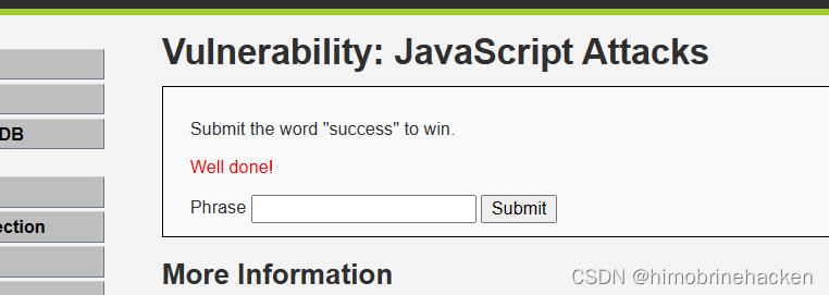 dvwa靶场 JavaScript Attacks(js攻击)全难度教程（附代码分析）-CSDN博客