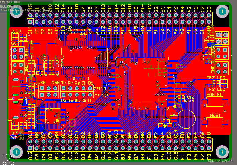 基于stm32f103zet6单片机sram存储最小系统开发板核心板（原理图pcb）工程文件ad09设计的硬件工程文件stm32f103zet6 Pcb Csdn博客