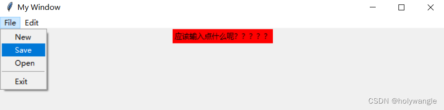 Python学习 ＞tkinter模块学习之menubar（菜单）tkinter Menubar Csdn博客