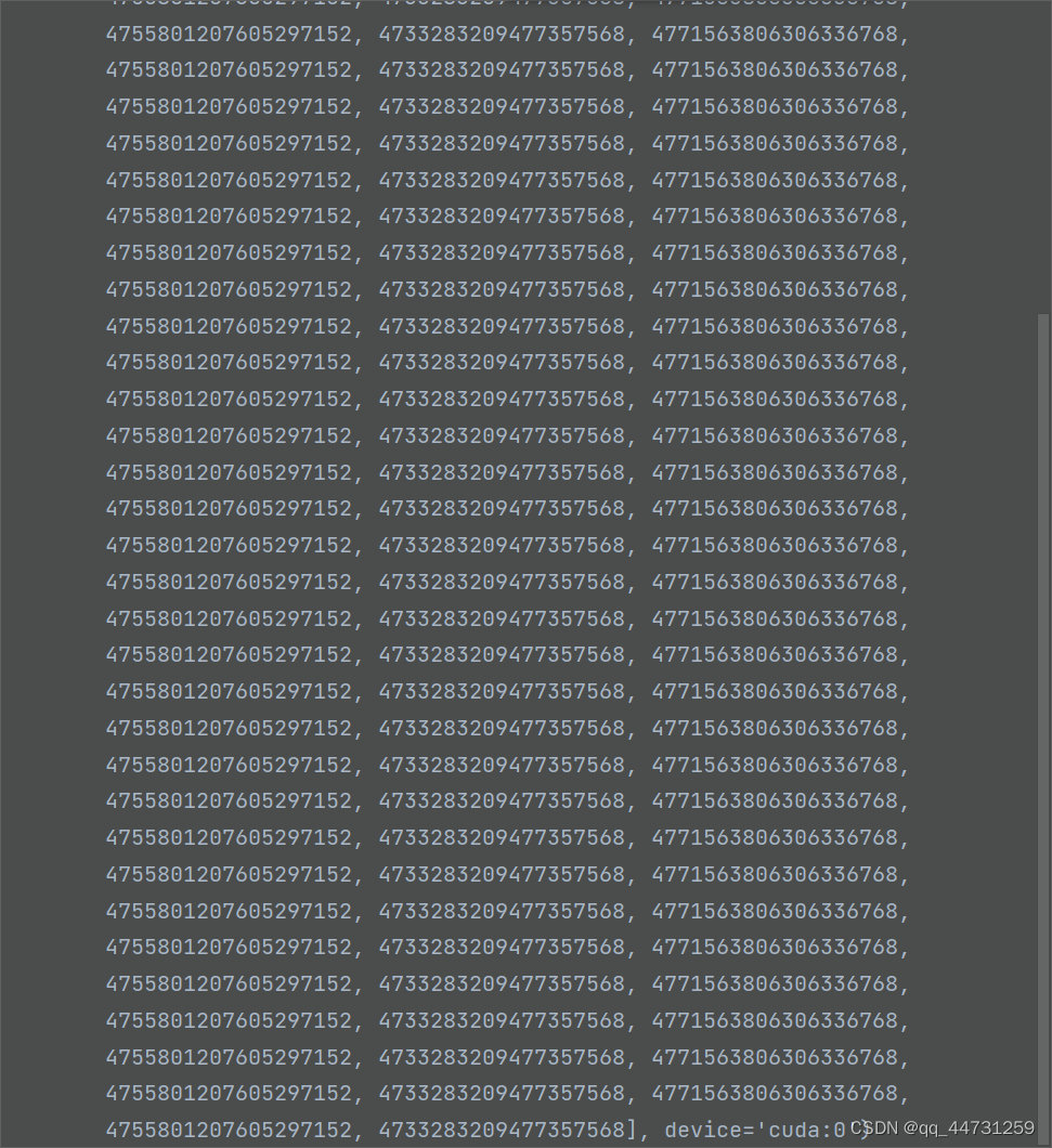 unable to get repr for ＜class ‘torch.Tensor‘＞和RuntimeError: CUDA error ...