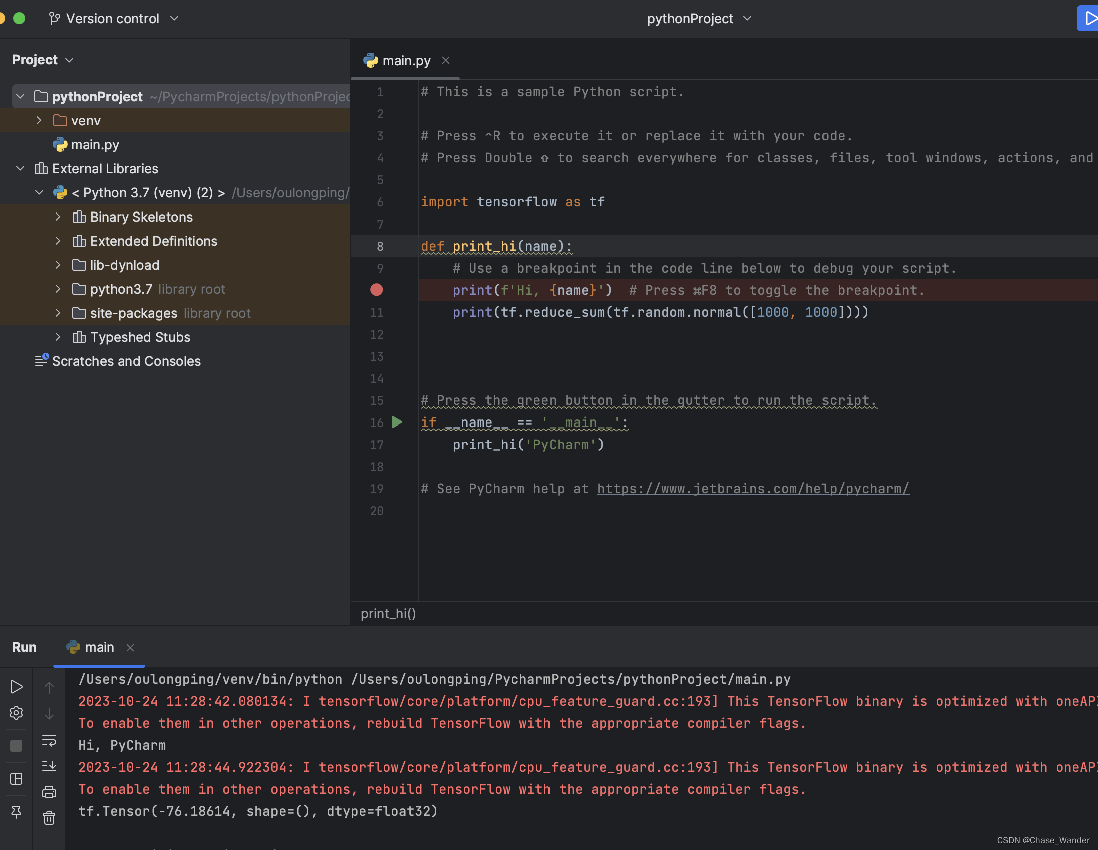 机器学习1：mac安装tensorflow_mac电脑的tensorflow-CSDN博客