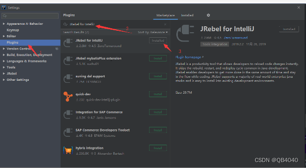 热部署JRebel for IntelliJ 插件使用_reverseproxy下载-CSDN博客