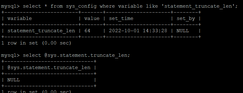 【MySQL】sys系统库配置表_数据库配置表-CSDN博客