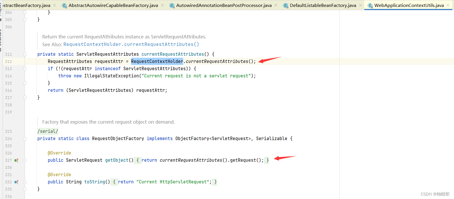 spring bean对象request字段自动注入javax.servlet.ServletRequest_spring 注入request-CSDN博客