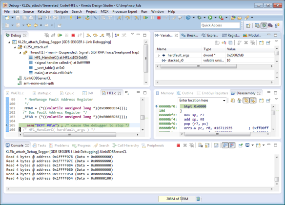 Attaching to a Running Target with Segger J-Link, GDB and Eclipse_attaching to running target-CSDN博客