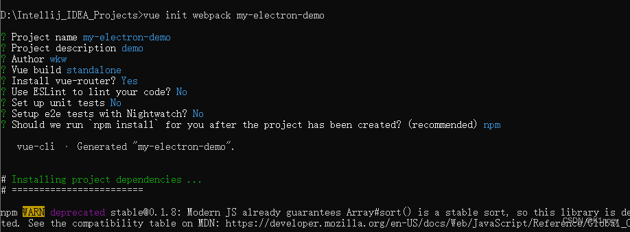 Electron + Vue 开发环境搭建_electron npm run dev-CSDN博客