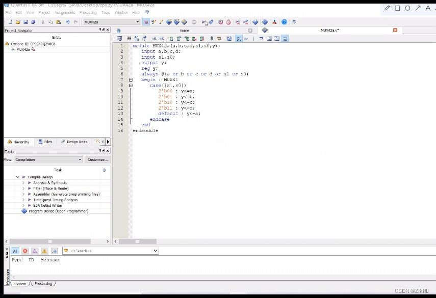 Verilog Vhdl三种建模描述方式——2选1数据选择器数据选择器二选一 Csdn博客
