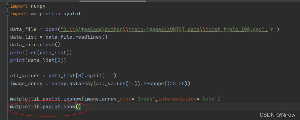 Python神经网络编程-学习-matplotlib.pyplot.imshow显示第一个手写数字_plt.imshow 显示数字-CSDN博客