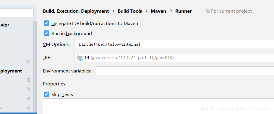 Delegate IDE build/run actions to maven 配置的影响_delegate to ide build-CSDN博客