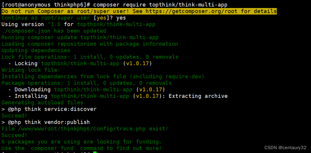 thinkphp6项目使用多应用开发_tp6多应用开发-CSDN博客