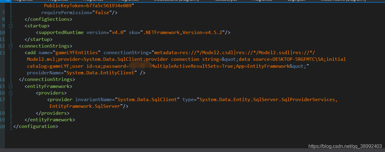 No connection string named XXXEntities could be found in the application config file._no ...