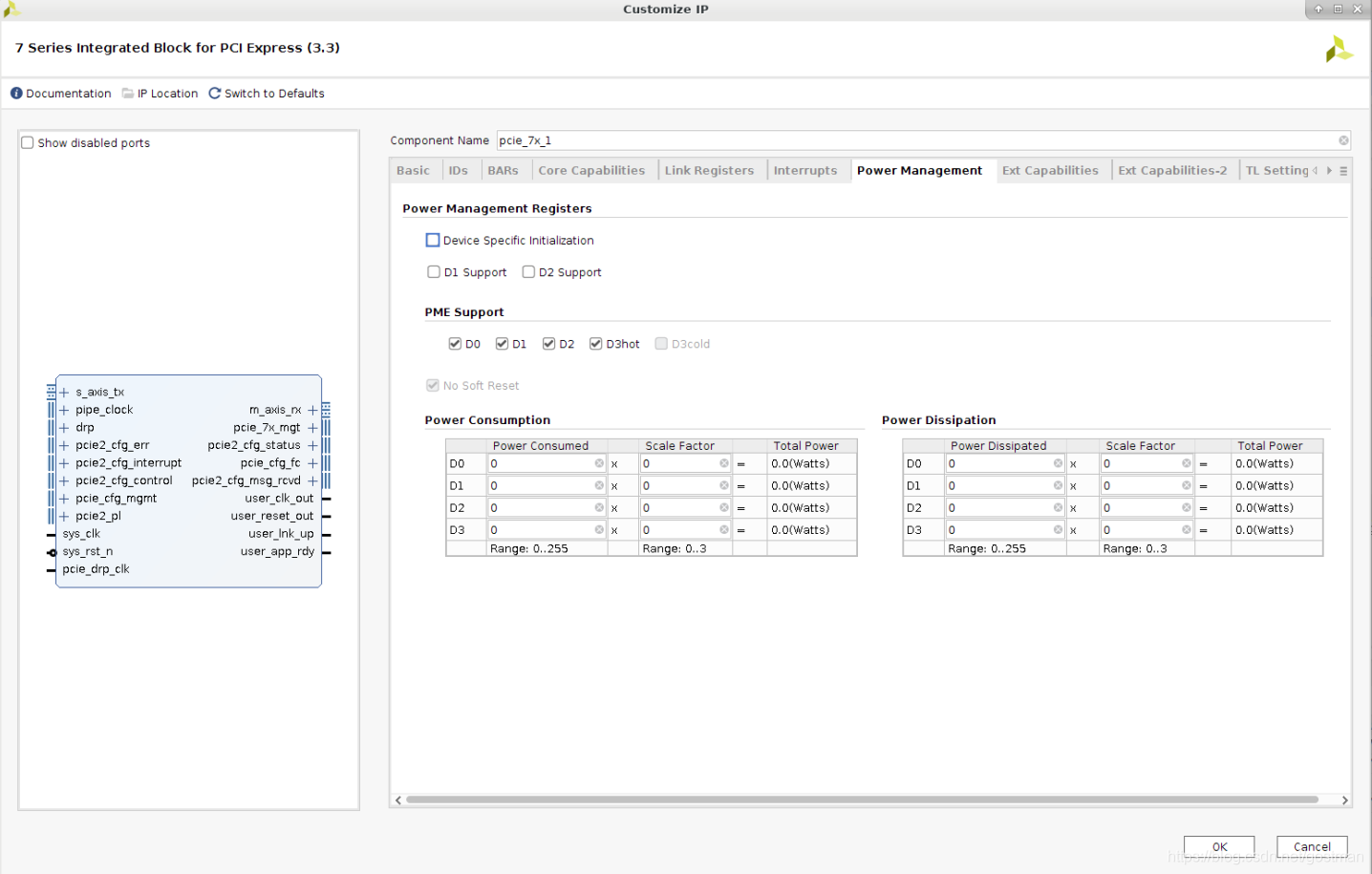PCIE学习笔记（四）Xilinx FPGA PCI Express 硬核配置_pcie block location-CSDN博客