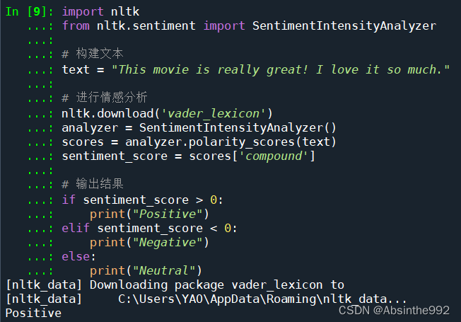 Python进行情感分析python情感分析详细步骤 Csdn博客 