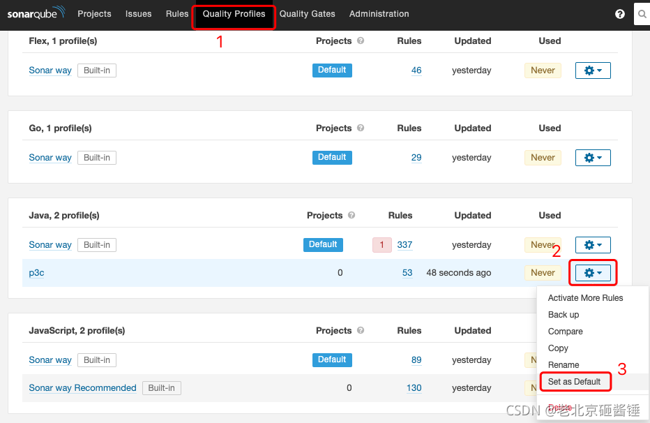 mac下sonarqube+sonar-scanner+p3c集成与使用_sonarqube-7.8安装p3c-CSDN博客