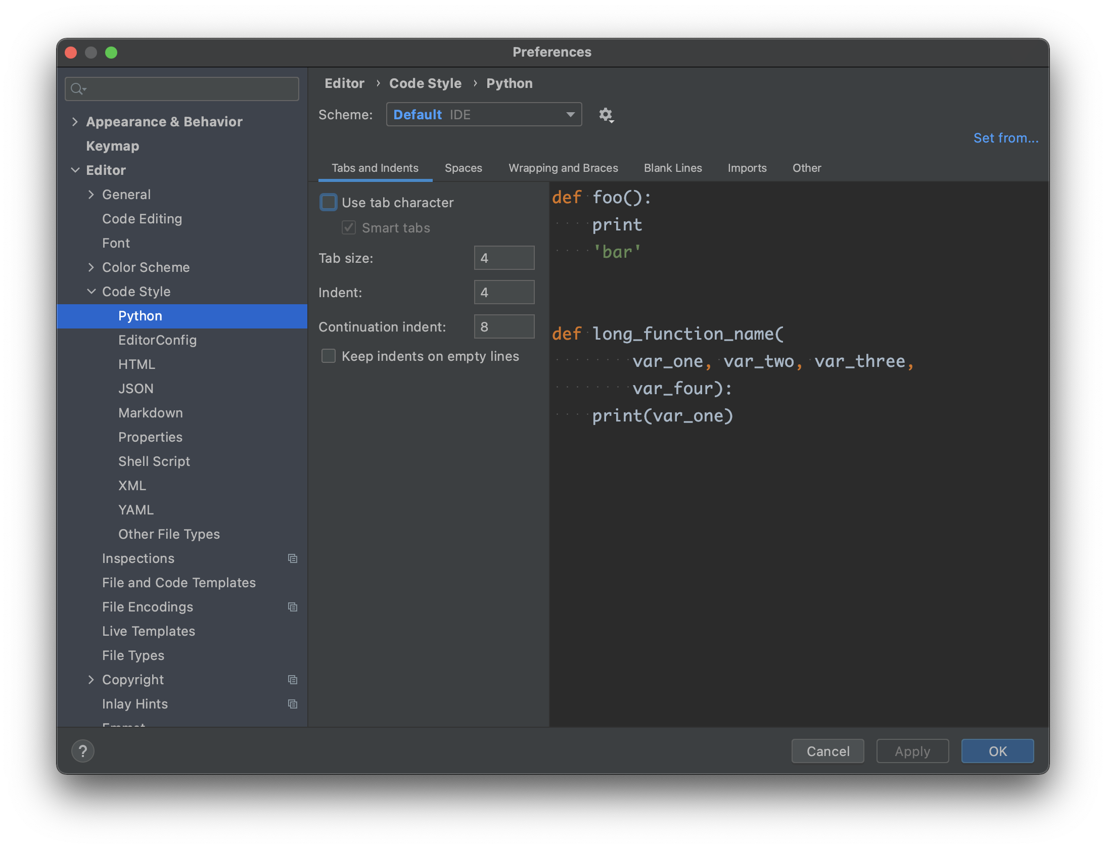 PyCharm将制表符转换为空格并显示的配置方法_pycharm tab转空格-CSDN博客