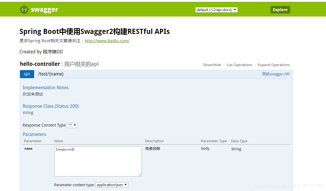 SpringBoot中使用Swagger生成RestFul规范API文档_利用swagger生成统一格式的responses-CSDN博客