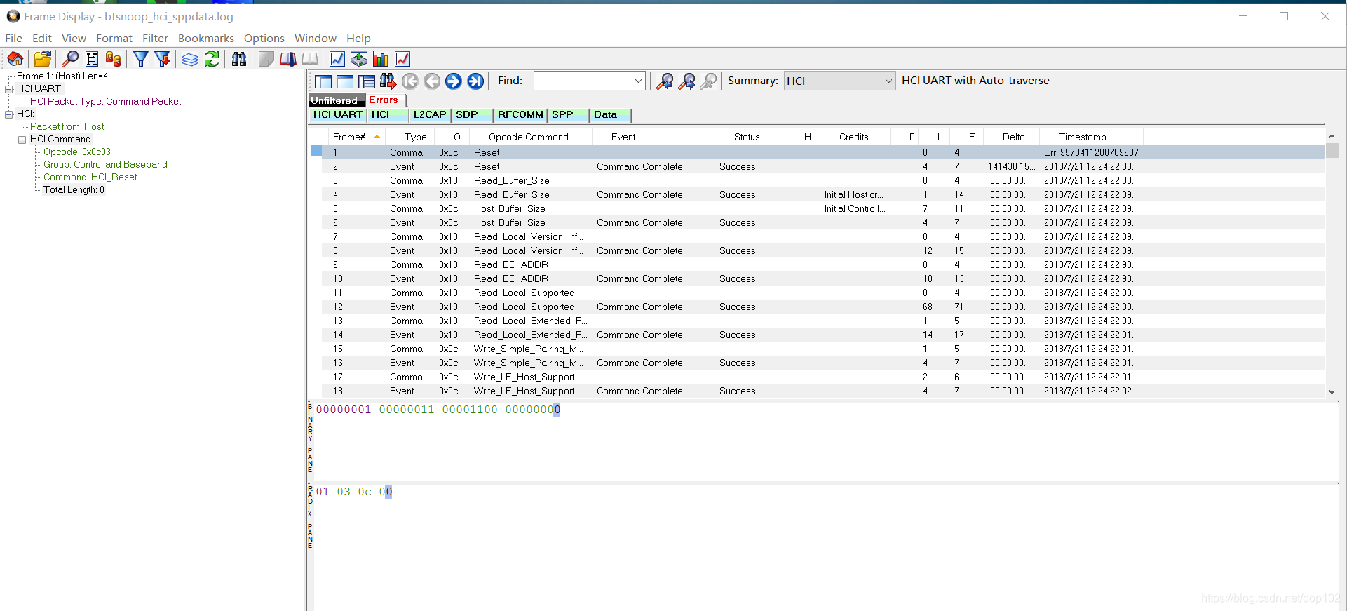 【蓝牙】 HCI log分析工具----Frontline ComProbe Protocol Analysis System使用教程-CSDN博客