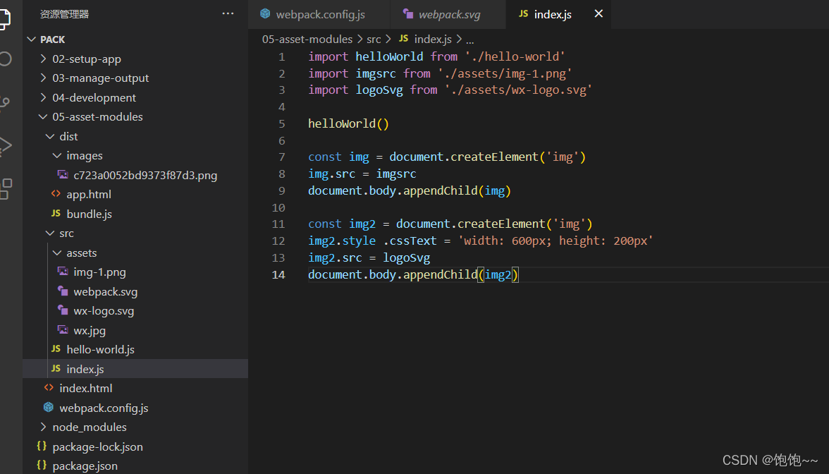 webpack 资源模块-05_webpack type: 'asset',-CSDN博客