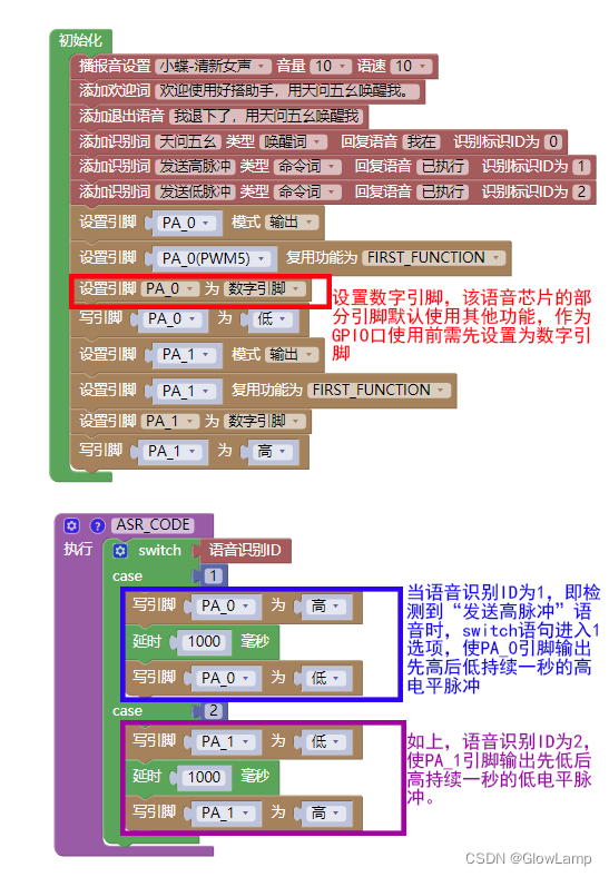 基于天问block编译环境下ASRPRO语音芯片程序编写教程（二）语音识别，GPIO输入输出，PWM输出篇_asrpro课程-CSDN博客