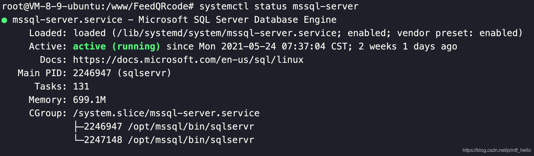 ubuntu下 sql server & mongdb 开启/关闭/重启/禁用/启动/状态命令 by systemctl_ubuntu 系统退出 mongodb-CSDN博客
