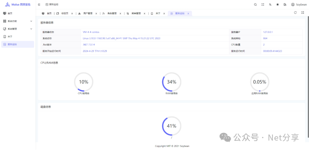 Dotnet后台管理（MalusAdmin）-CSDN博客
