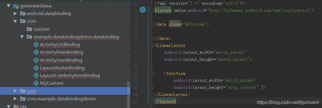 Data Binding 详解(四)-生成的绑定类_activitymainbinding-CSDN博客