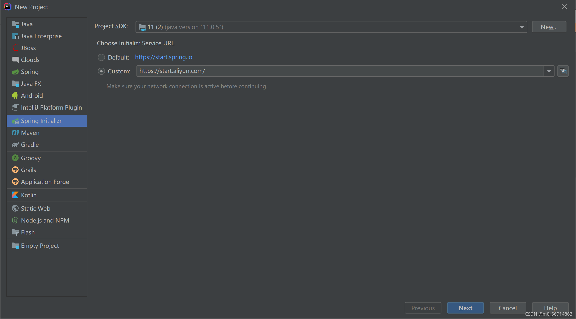 使用IDEA创建SpringBoot项目时,报错: “Initialization failed for ‘https://start.spring.io “如何解决-CSDN博客