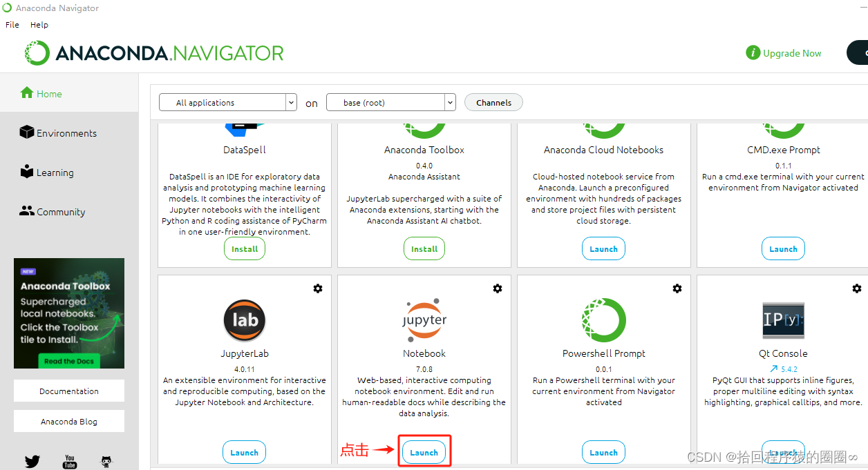 安装Anaconda后使用JupyterNotebook（Jupyter笔记本）写代码_安装anaconda后jupyter notebook ...