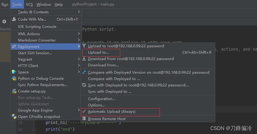 本地Pycharm配置远程服务器开发_pycharm remote host-CSDN博客