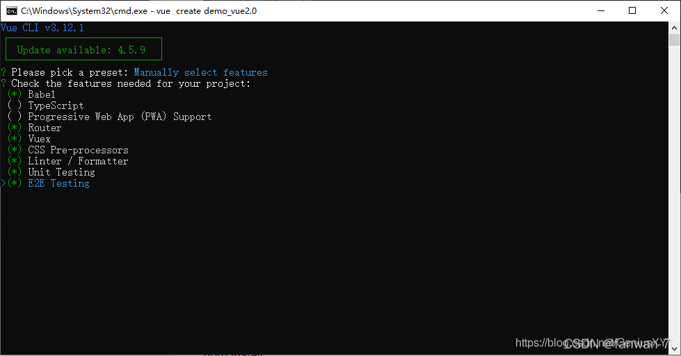 vue/cli4 创建vue项目选项详解-CSDN博客
