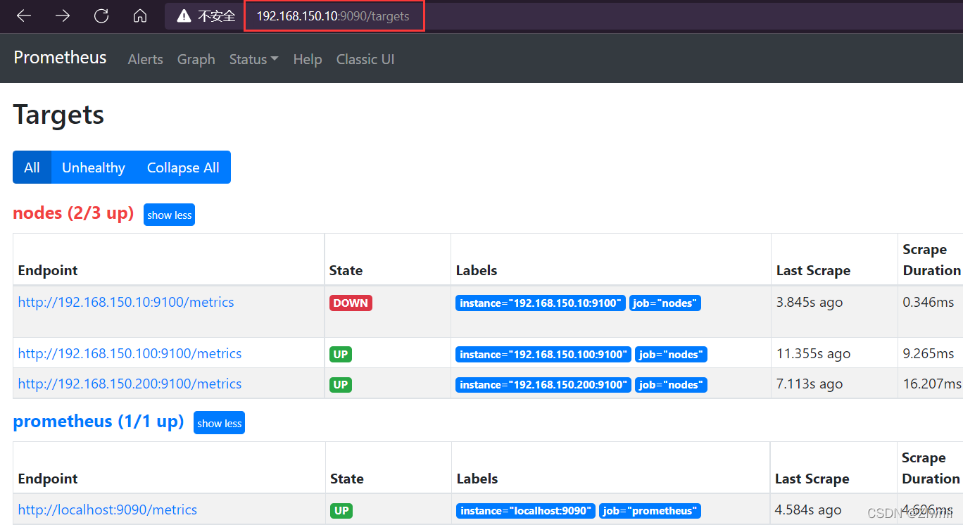 Prometheus -Grafana部署及部署告警_prometheus server targets.json-CSDN博客