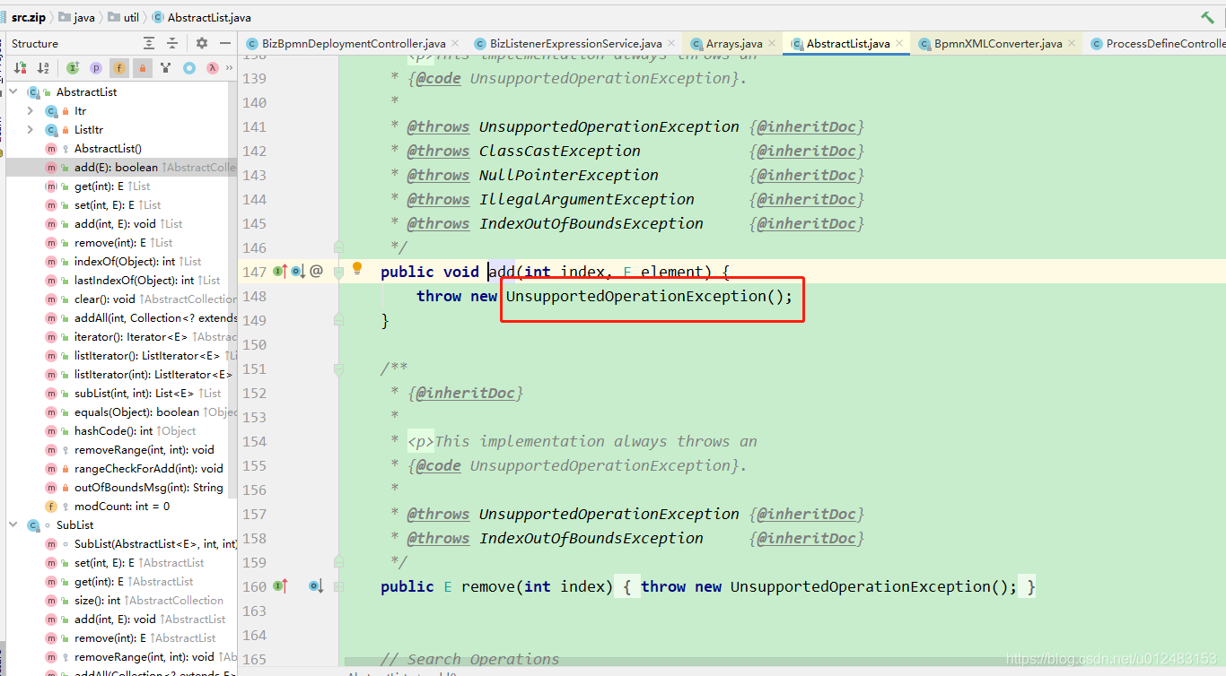 List添加时报错java.lang.UnsupportedOperationException_list add java.lang ...