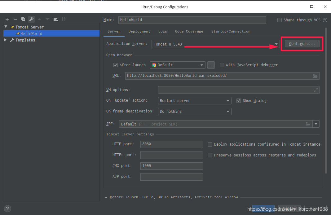开发类 - DeepIn 安装 IDEA 并集成 Tomcat_ubhijo-CSDN博客