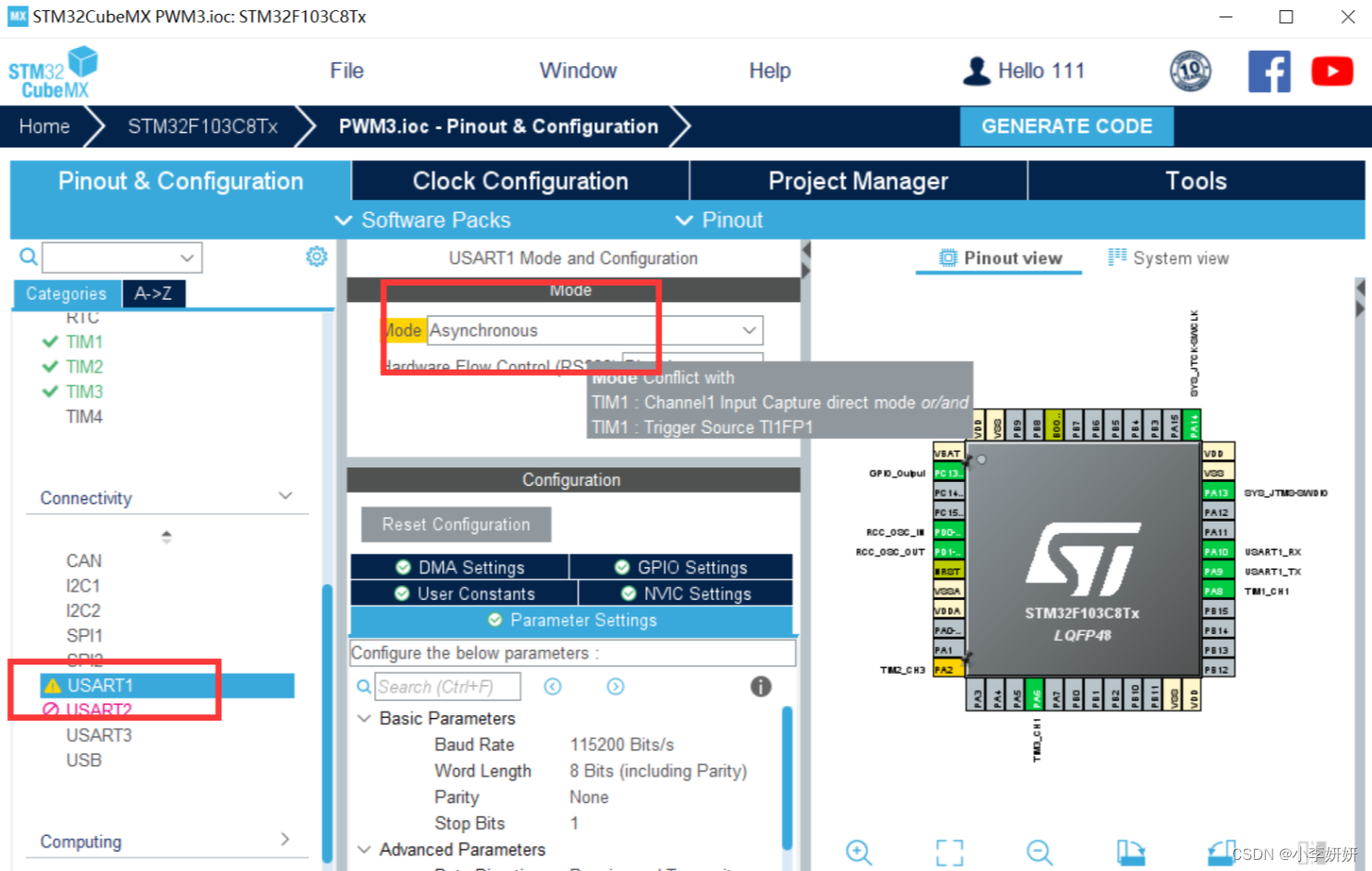 STM32定时器驱动LED周期闪烁与PWM应用教程-CSDN博客
