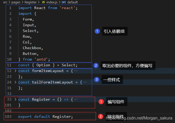 Ant Design Form表单组件的使用 - 以一个注册页面为例_form.useform()-CSDN博客