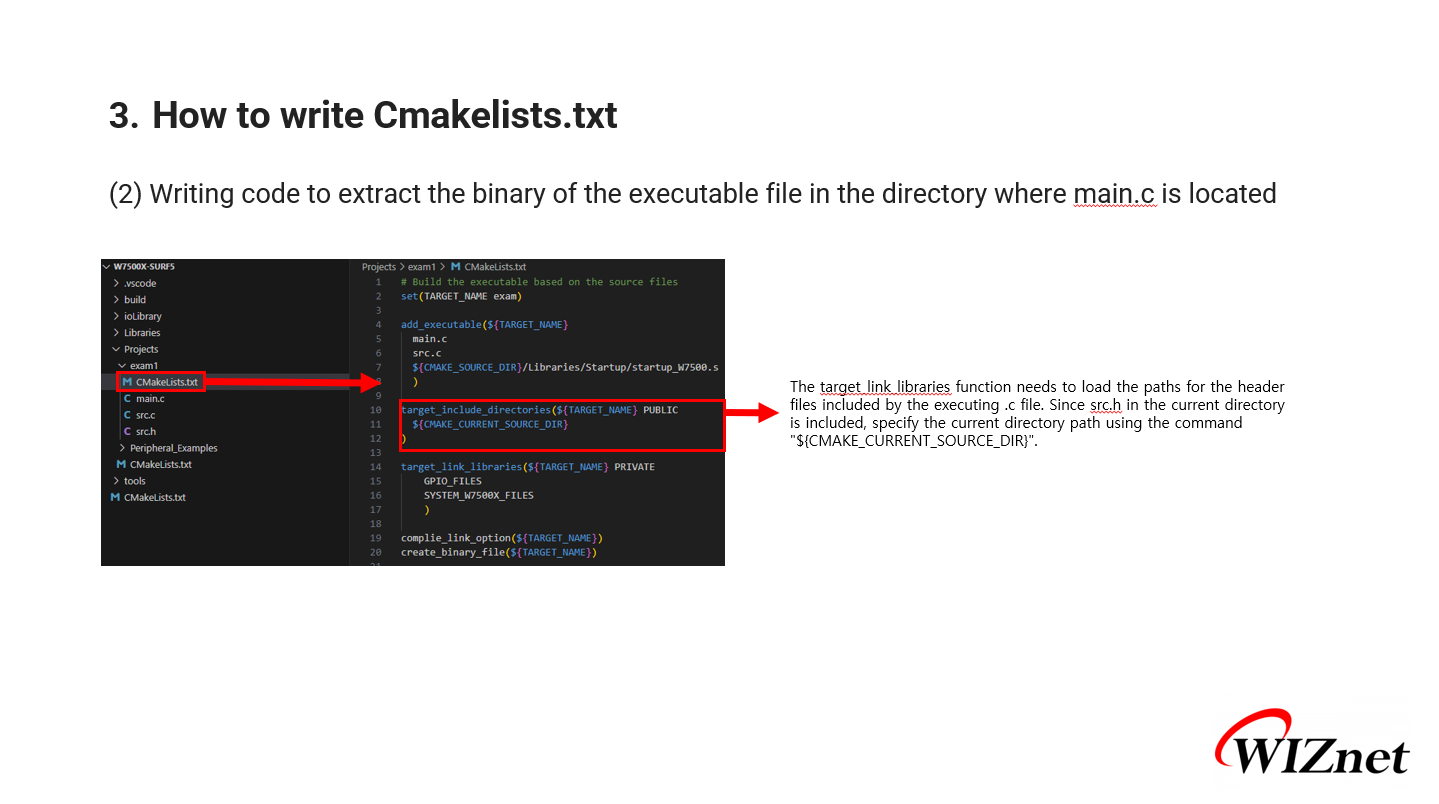 如何编写 CMakelist 以在 VS Code 中使用 WIZnet 芯片_vs code cmakelist 设置-CSDN博客