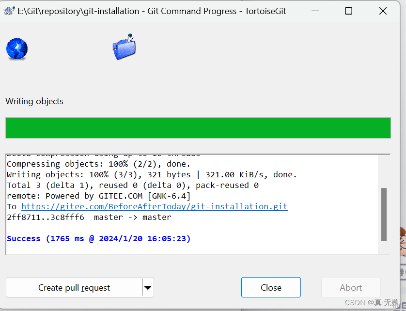 Git的学习与使用_tortoisegit-2.15.0.0-64bit-CSDN博客