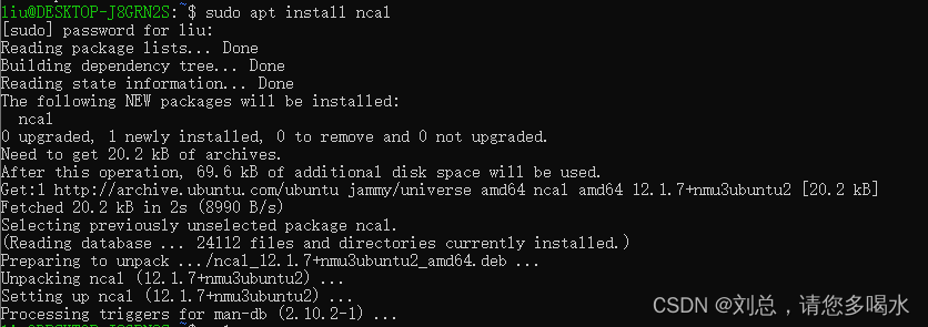 cal命令执行，及报错解决_sudo apt install ncal-CSDN博客