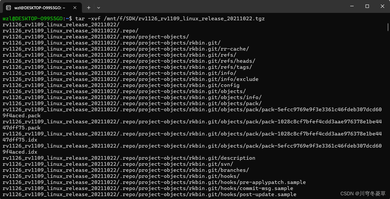WSL2部署RV1126 SDK编译环境_rv1126 sdk下载-CSDN博客