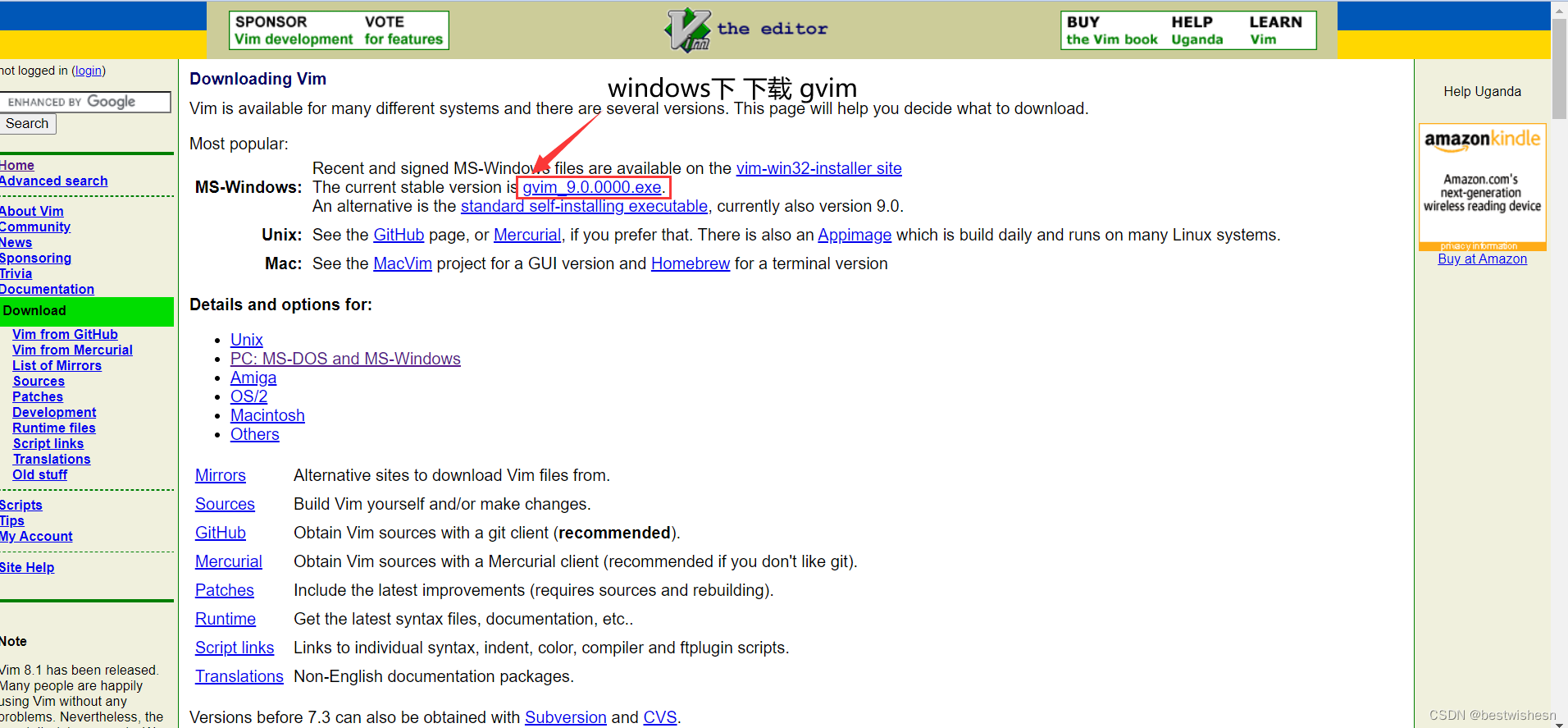 Windows下GVIM安装与基本配置教程,-CSDN博客