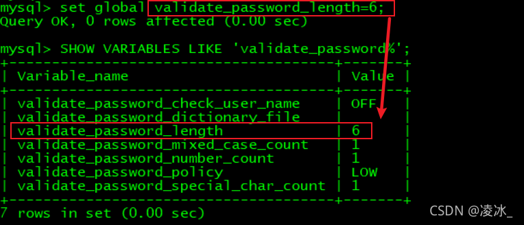 Cenos7 修改mysql密码发生异常：ERROR 1819 (HY000): Your password does not satisfy ...