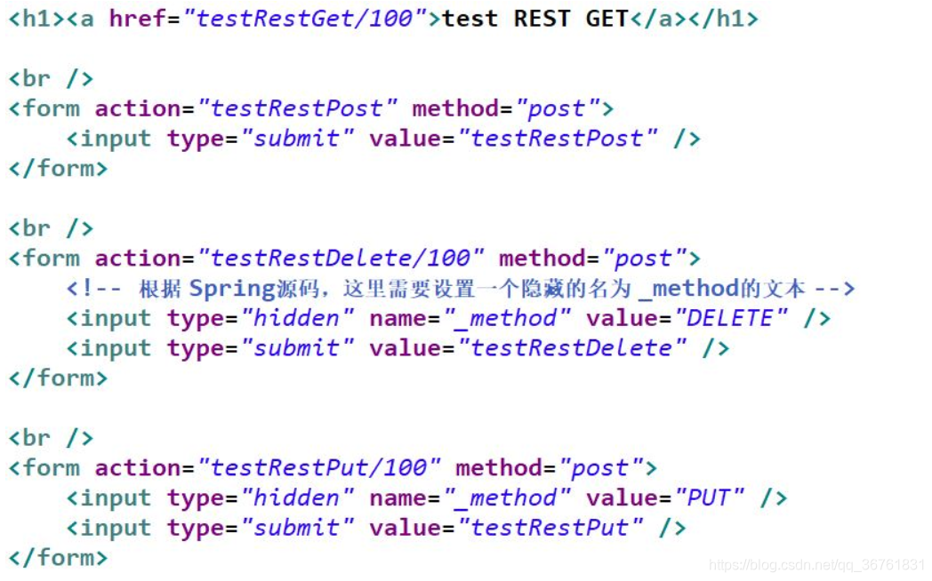 SpringMVC——REST风格的URL_rest风格url-CSDN博客
