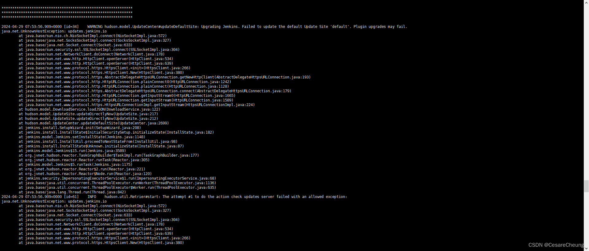 Linux下启动jenkins报错问题解决_java.io.ioexception: failed to start jetty-CSDN博客