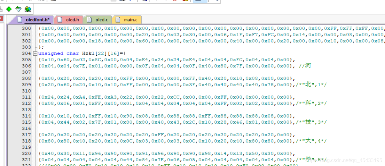 STM32F10 OLED液晶显示（IIC）_u8 size1-CSDN博客